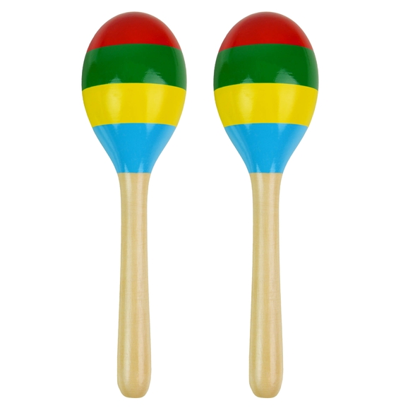 Maracasse HC1883061 Wooden Maracas Multi Coloured Pair | Findel