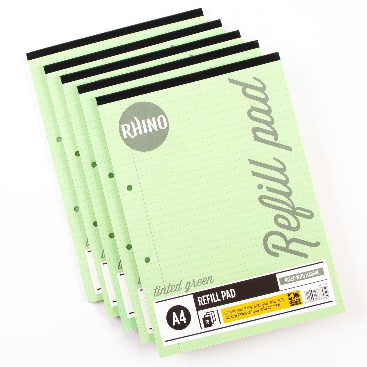 Tinted Refill Pads - Green - Pack of 6 | HC1490154 | Findel International