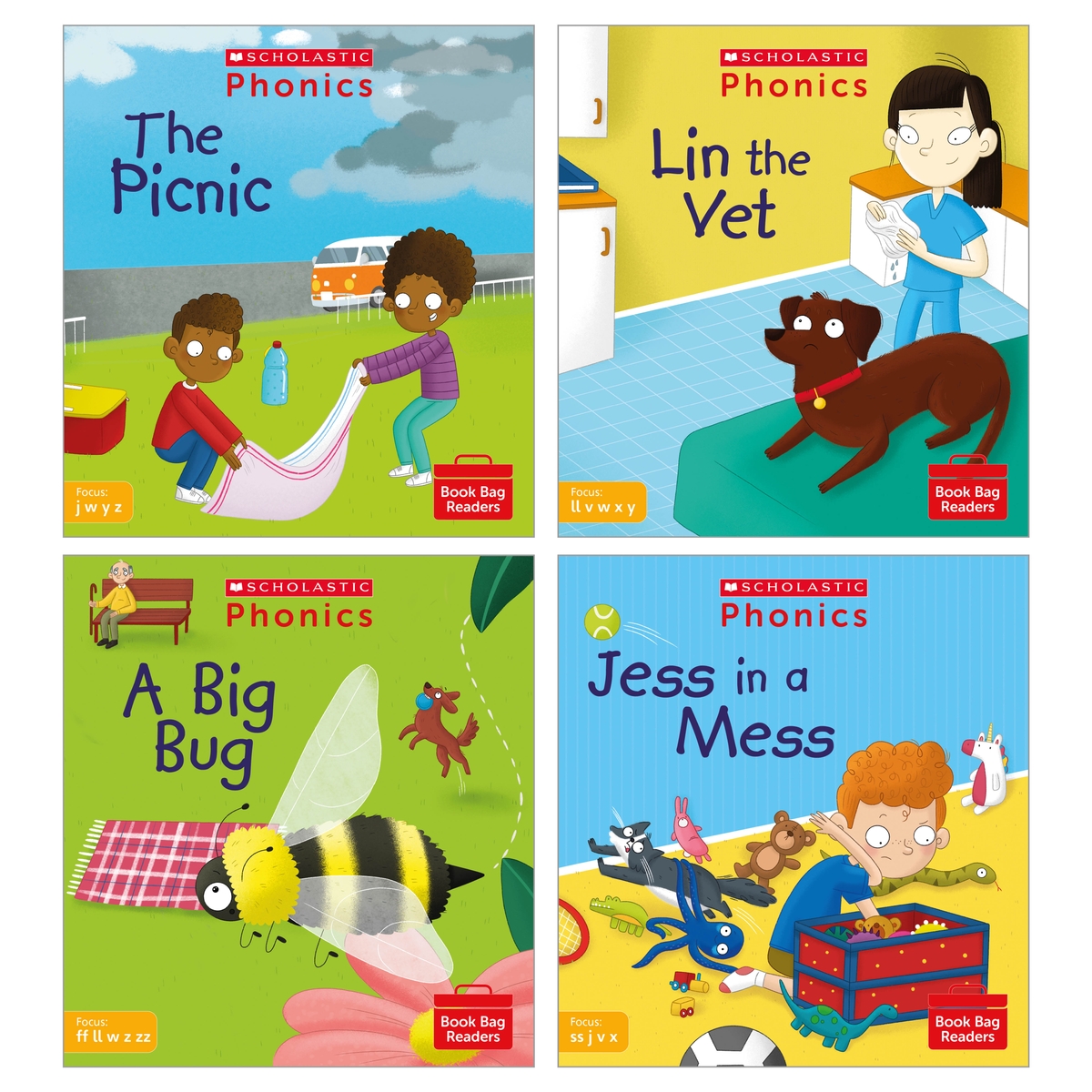 SCHOLASTIC Phonics Book Bag Readers - Starter Pack 2 | HP00050494 | Hope