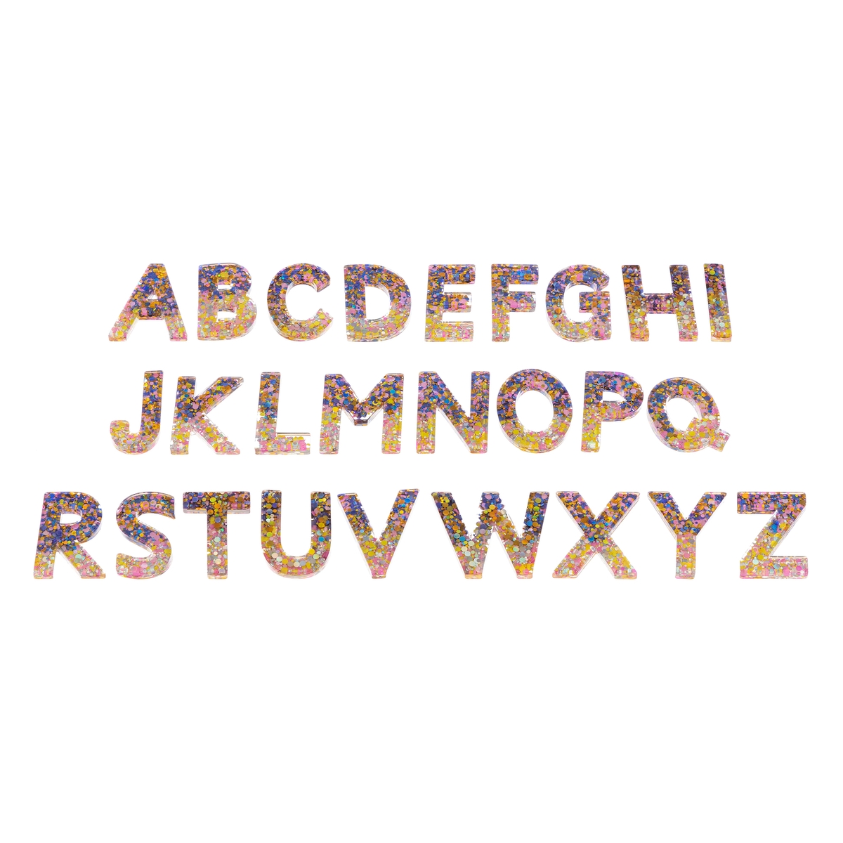 Resin Sequin Uppercase Letters from Hope Education | AP00050638 | AtoZ ...