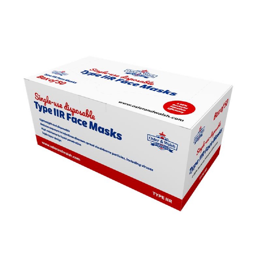 GP00051267 - Type IIR Fluid Resistant Face Masks - Pack of 50 | GLS