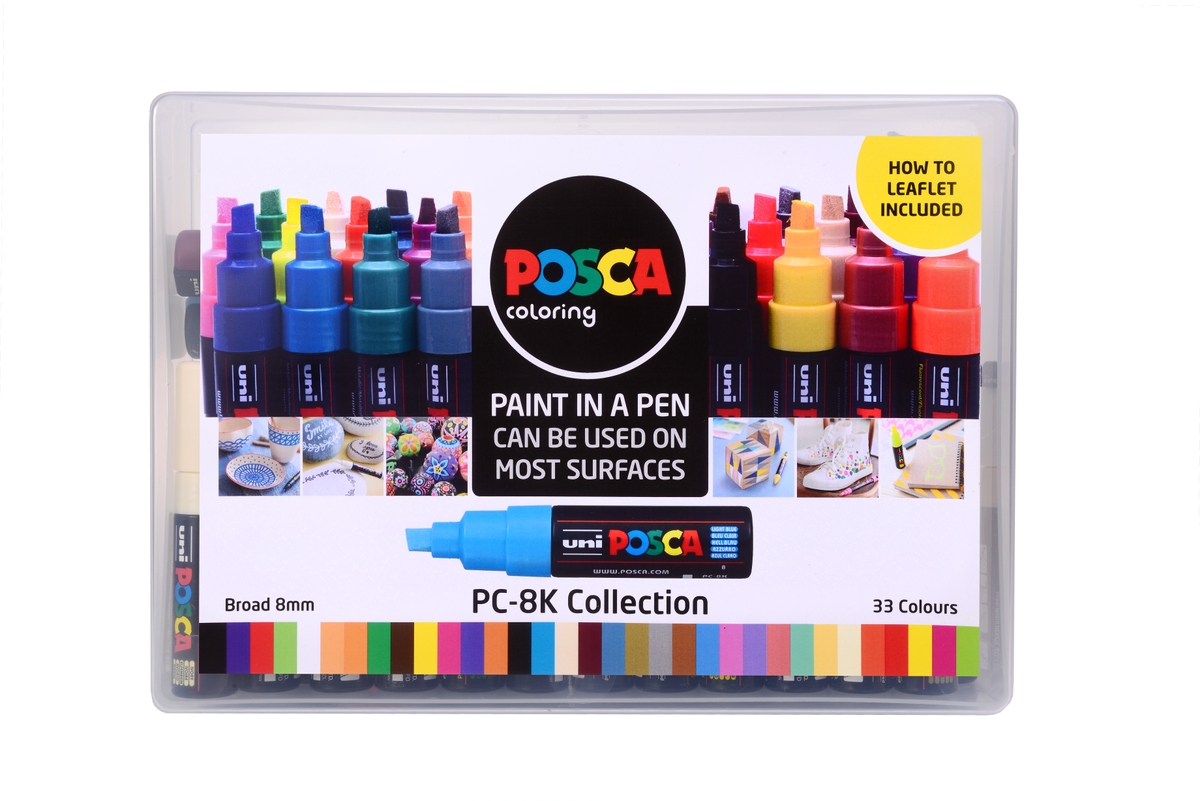 POSCA Paint Markers Classpack - PC-8K - Pack of 33 | CP00051399 ...