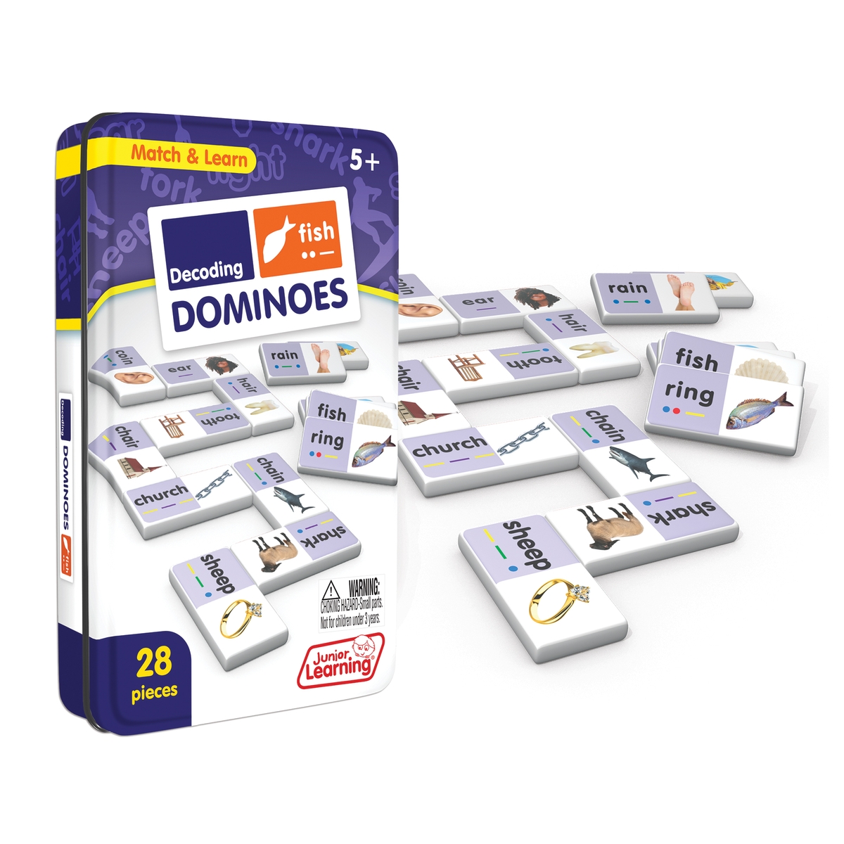 Junior Learning Decodable Phonic Dominoes | GP00051999 | GLS