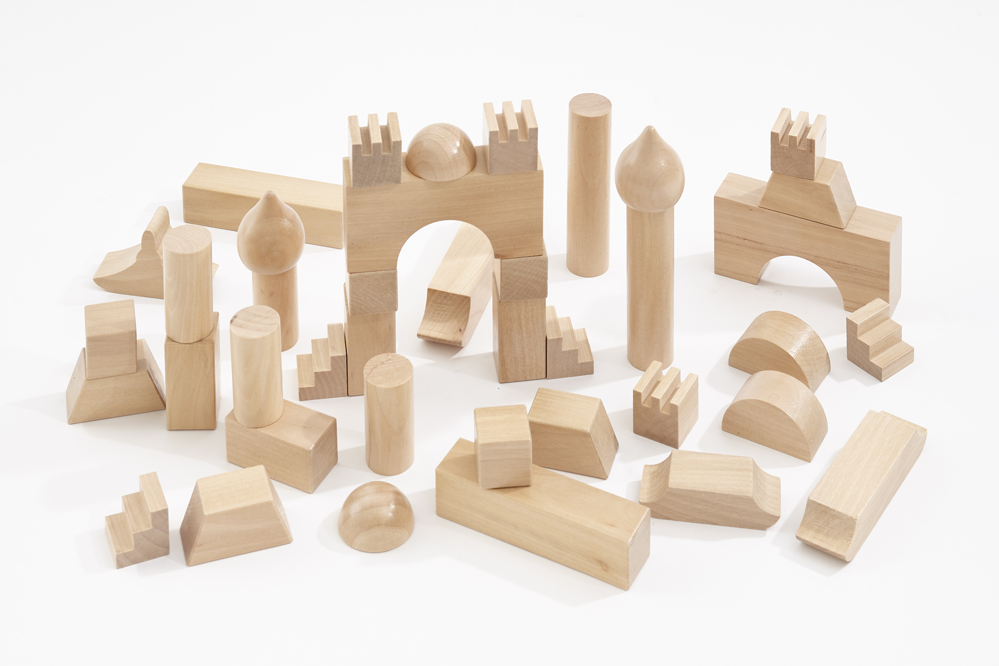 CP00052474 - FSC Wooden Architectural Construction Blocks 52 Piece ...