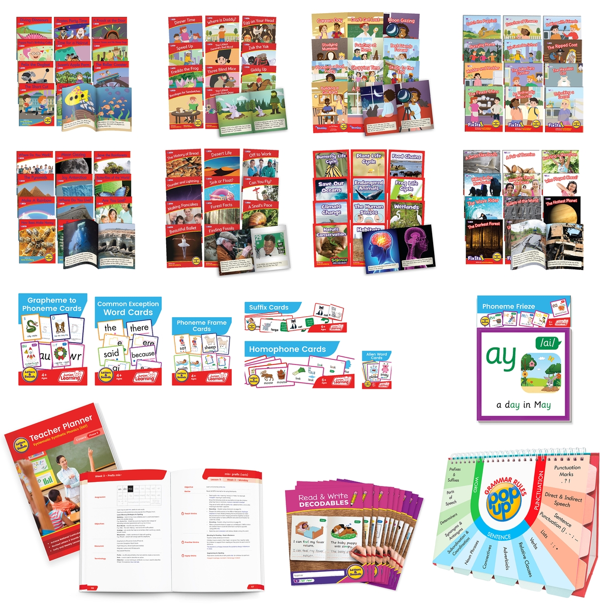 Junior Learning Letters and Sounds SSP: Single Phonics Kit - Year 2 ...