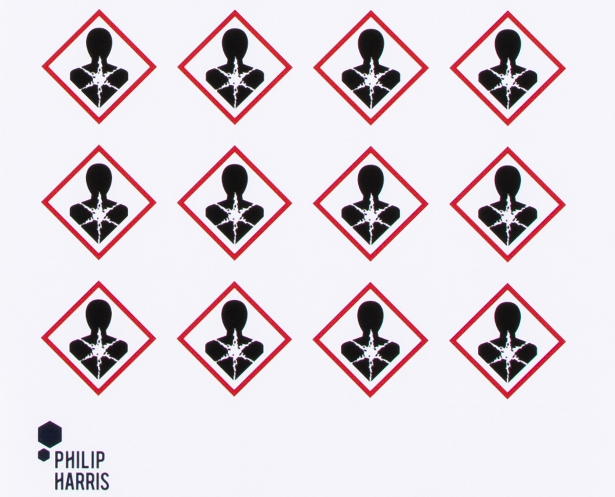 Philip Harris Hazard Warning Labels - Carcinogenic GHS08 - Pack of 96 ...