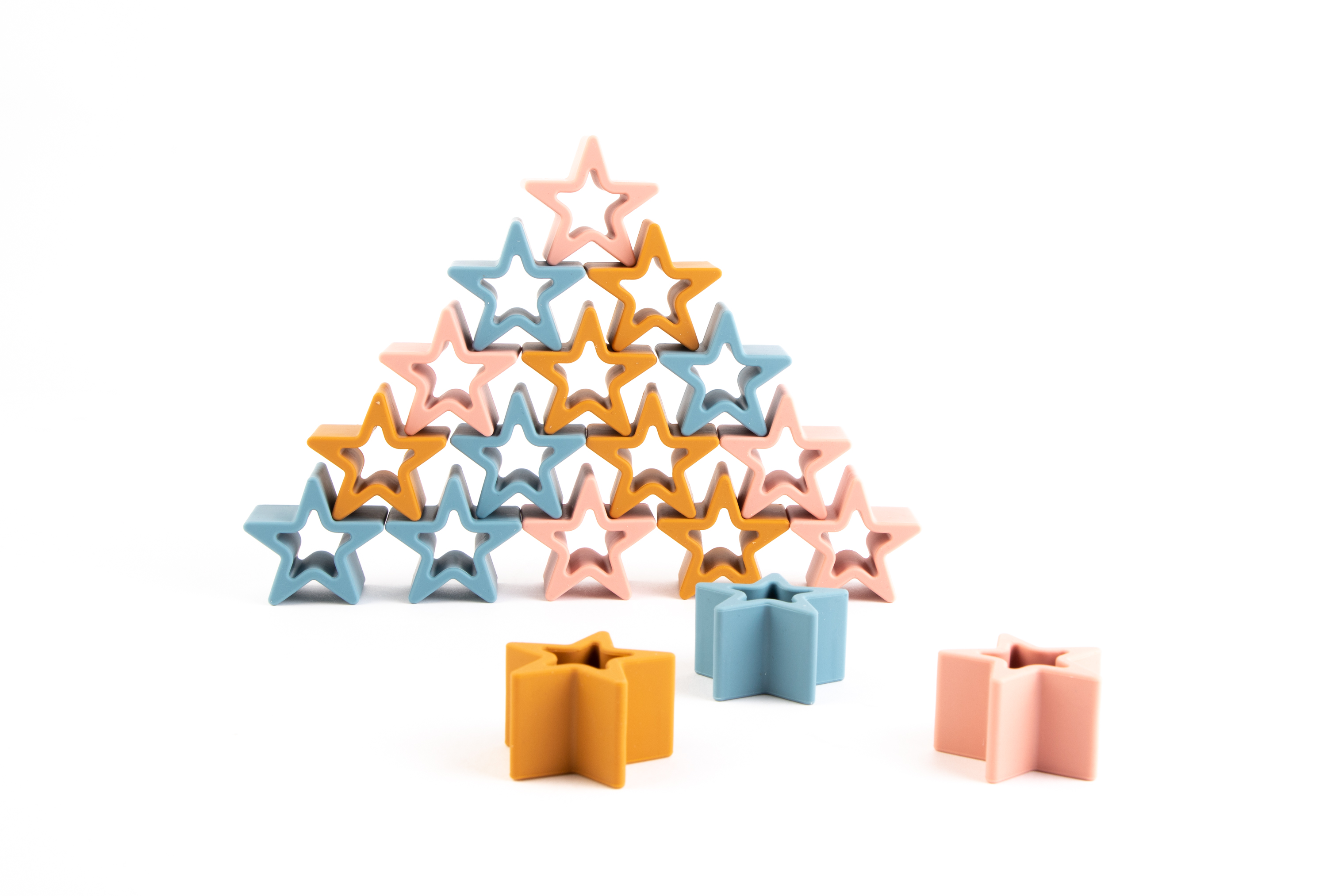 GP00053717 - Silicone Stacking Stars - Pack 18 | GLS Educational Supplies