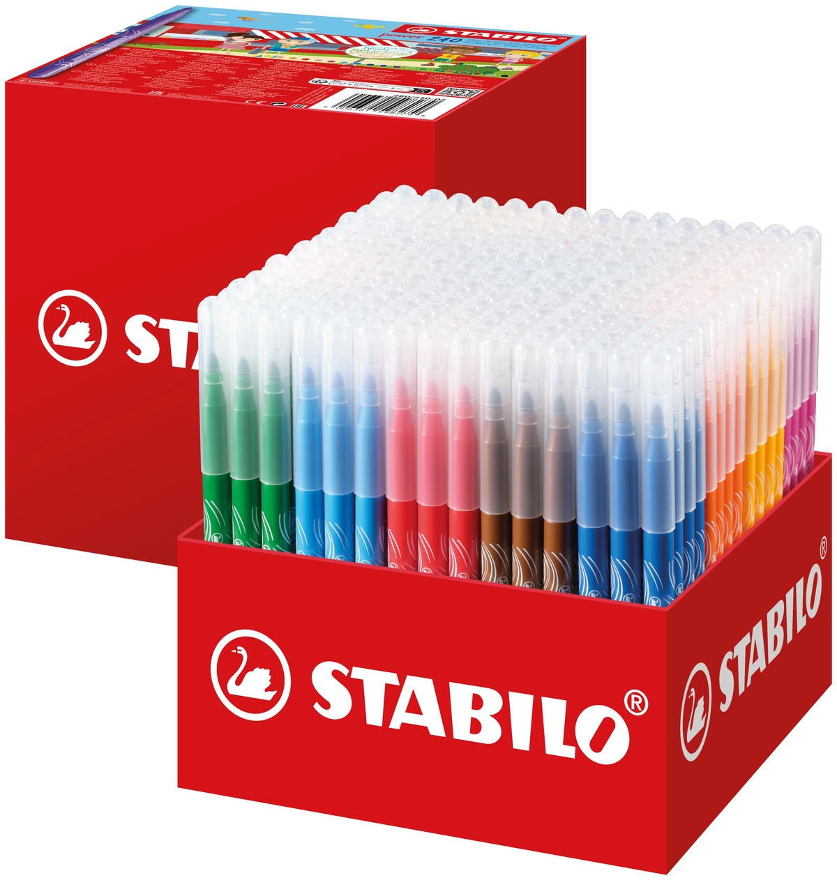 STABILO Power - Medium Fibre-Tip Pen – Box of 240 | PP00053856 | Philip ...
