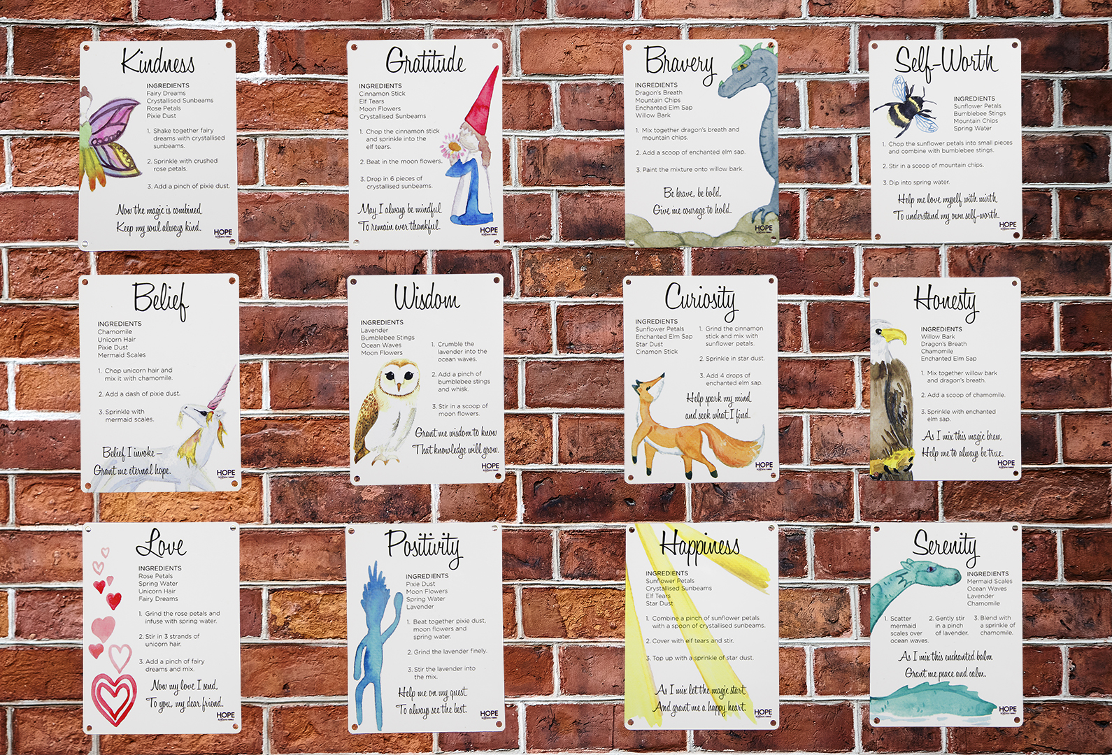 CP00054256 - Emotion Potions signs - Pack of 12 | Findel International