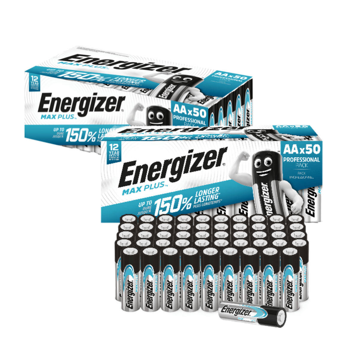 Energizer AA Max Plus Batteries - Pack of 100 | GP00054331 | GLS
