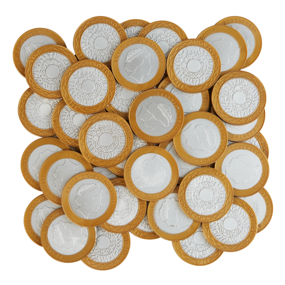 Learning Resources £2 Coins - Pack of 50 - Approved by HM Treasury ...