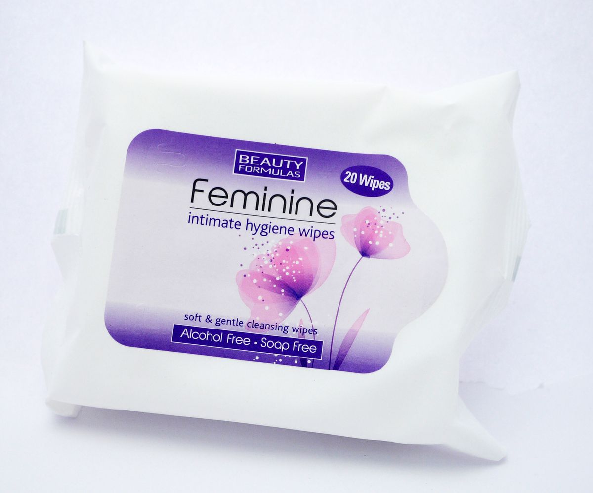 Beauty Formulas Feminine Intimate Hygiene Wipes - White - Pack of 20 ...