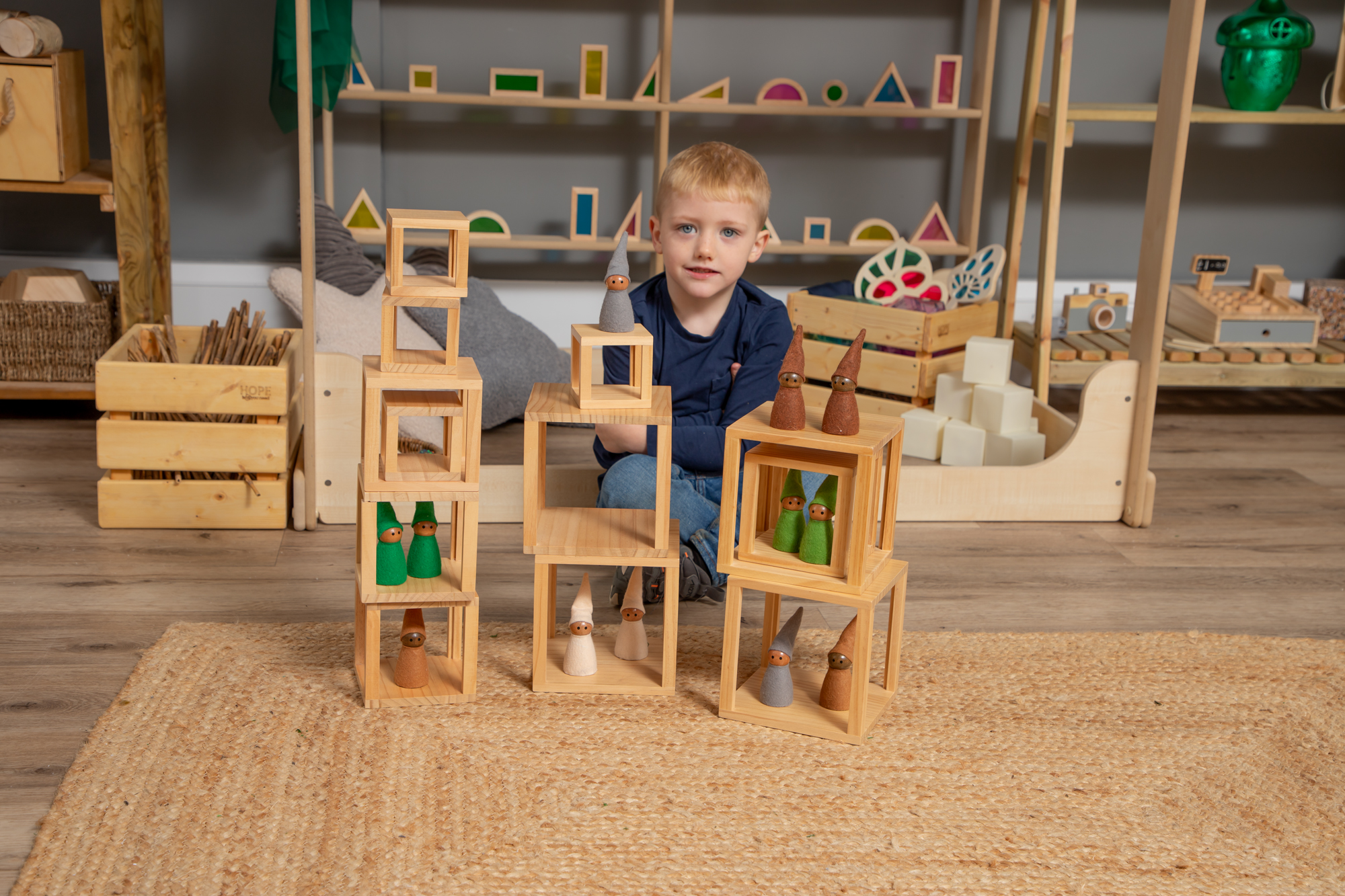 HP00054878 - Wooden Construction Cubes from Hope Education - Pack 12 ...