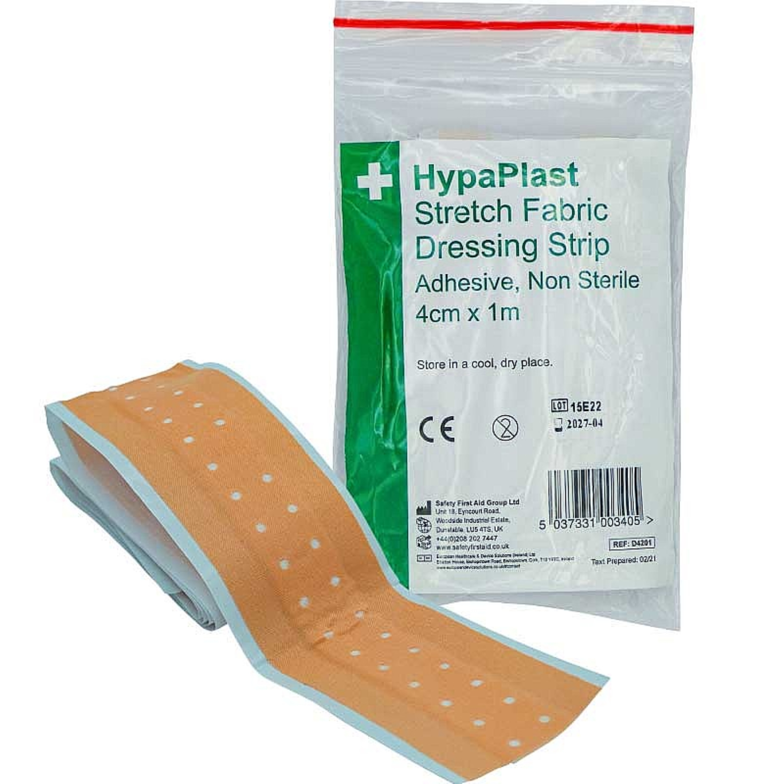 HP00055162 - HypaPlast Fabric Dressing Strip - Small (Pack of 3) | Hope