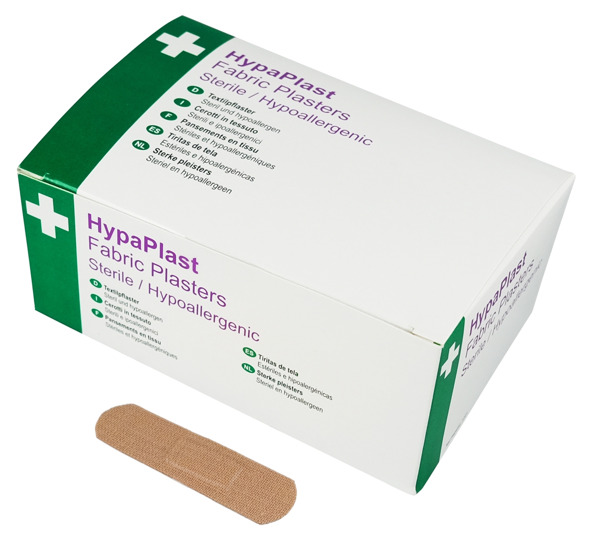 HypaPlast Heavy Duty Fabric Plasters - 7.2x2.5cm - Pack of 100 ...