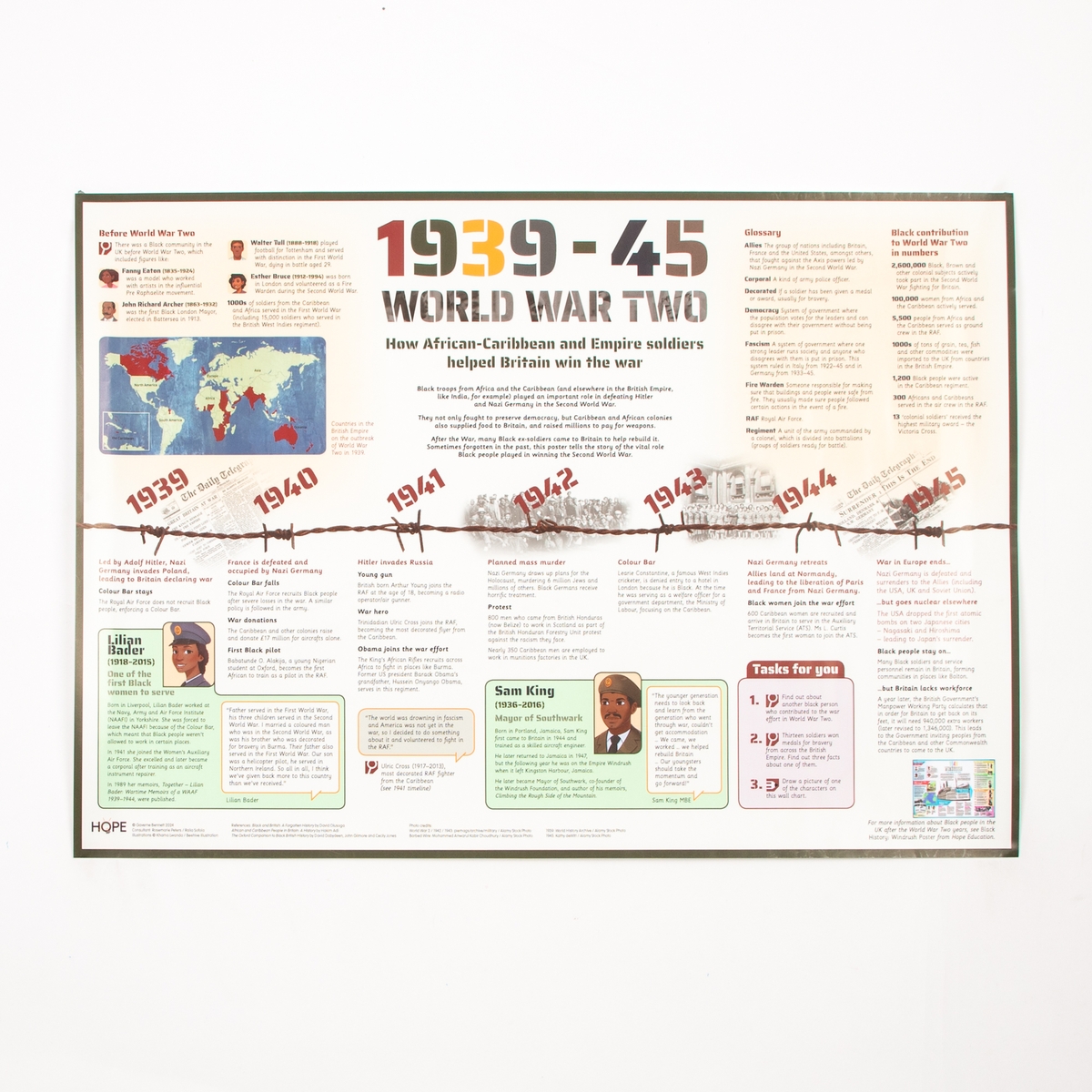 Black History: WW2 Poster from Hope Education | GP00055306 | GLS