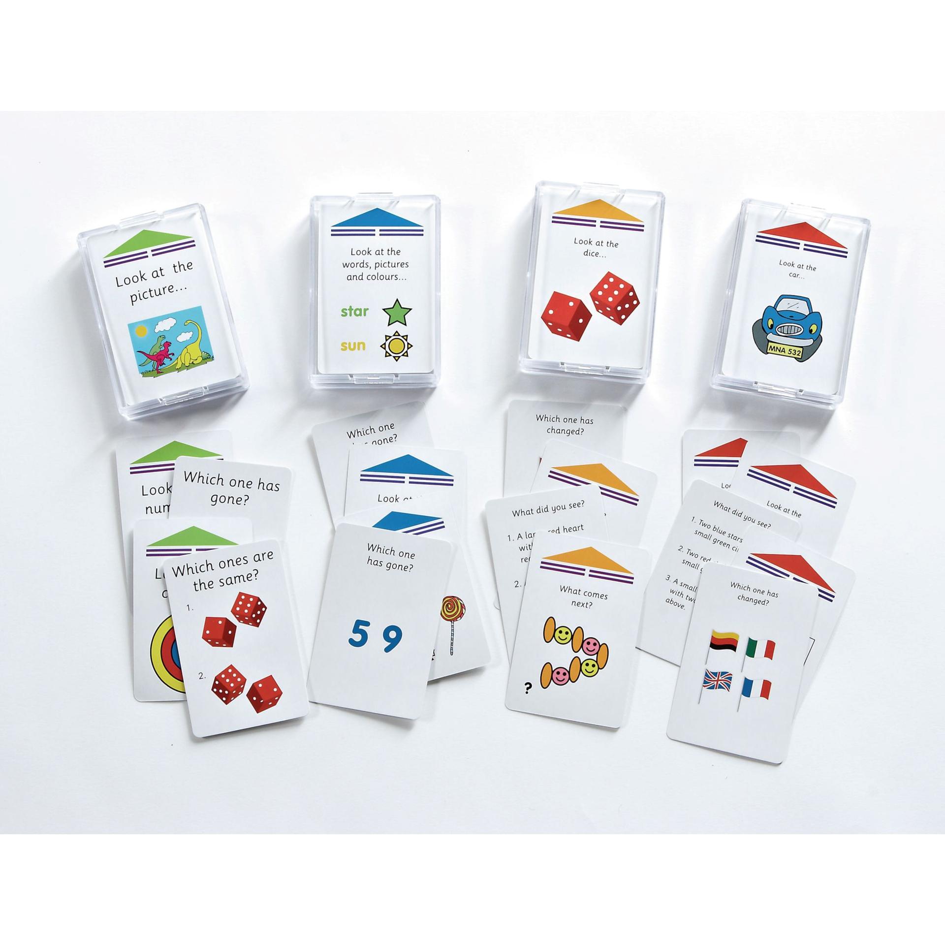 SMART KIDS Memory Skills Smart Chute Cards - Pack of 4 | HP00055348 | Hope