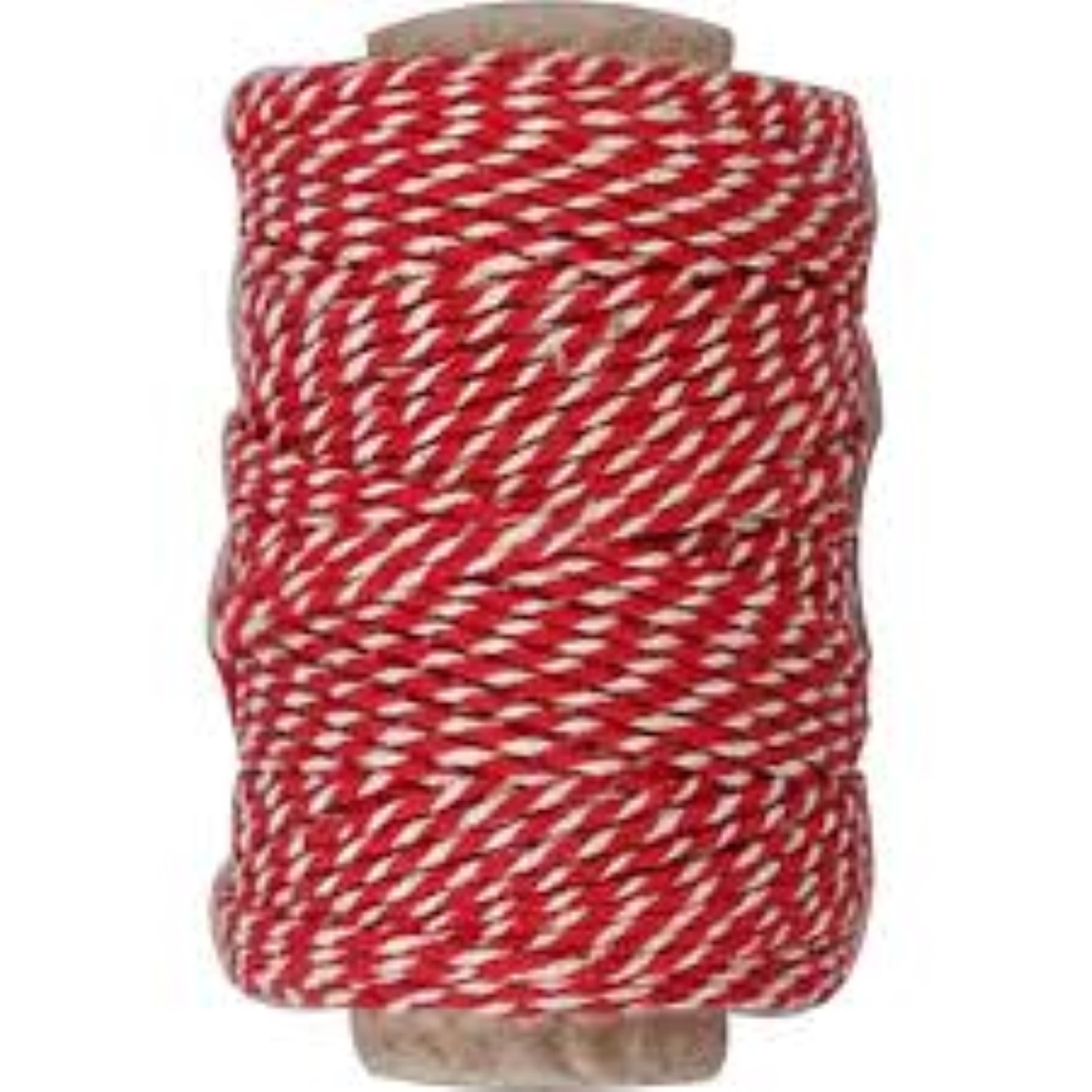 Cotton Cord - Red & White - 50m | CP00055536 | Findel International