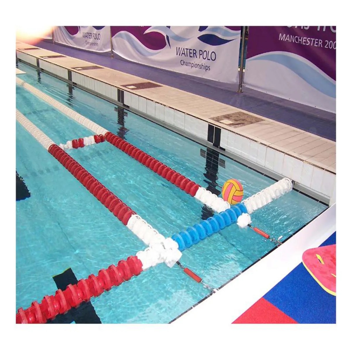 Water Polo Pitch 4" - Red/White/Blue - 25m | CP00055576 | Findel ...