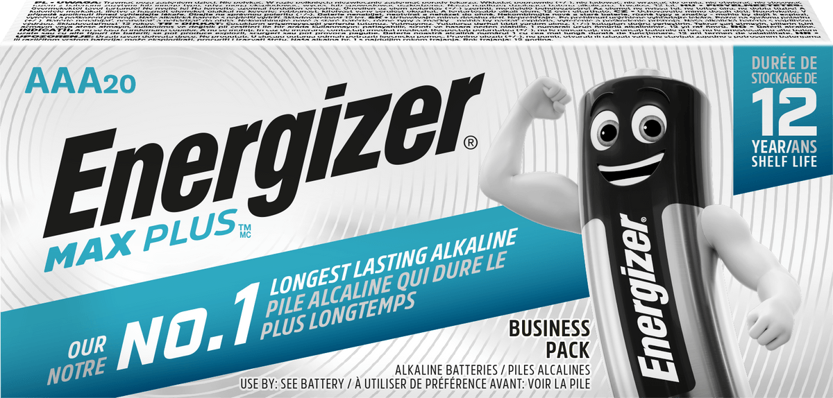 Energizer AAA Max Plus Batteries - Pack of 20 | HP00055844 | Hope