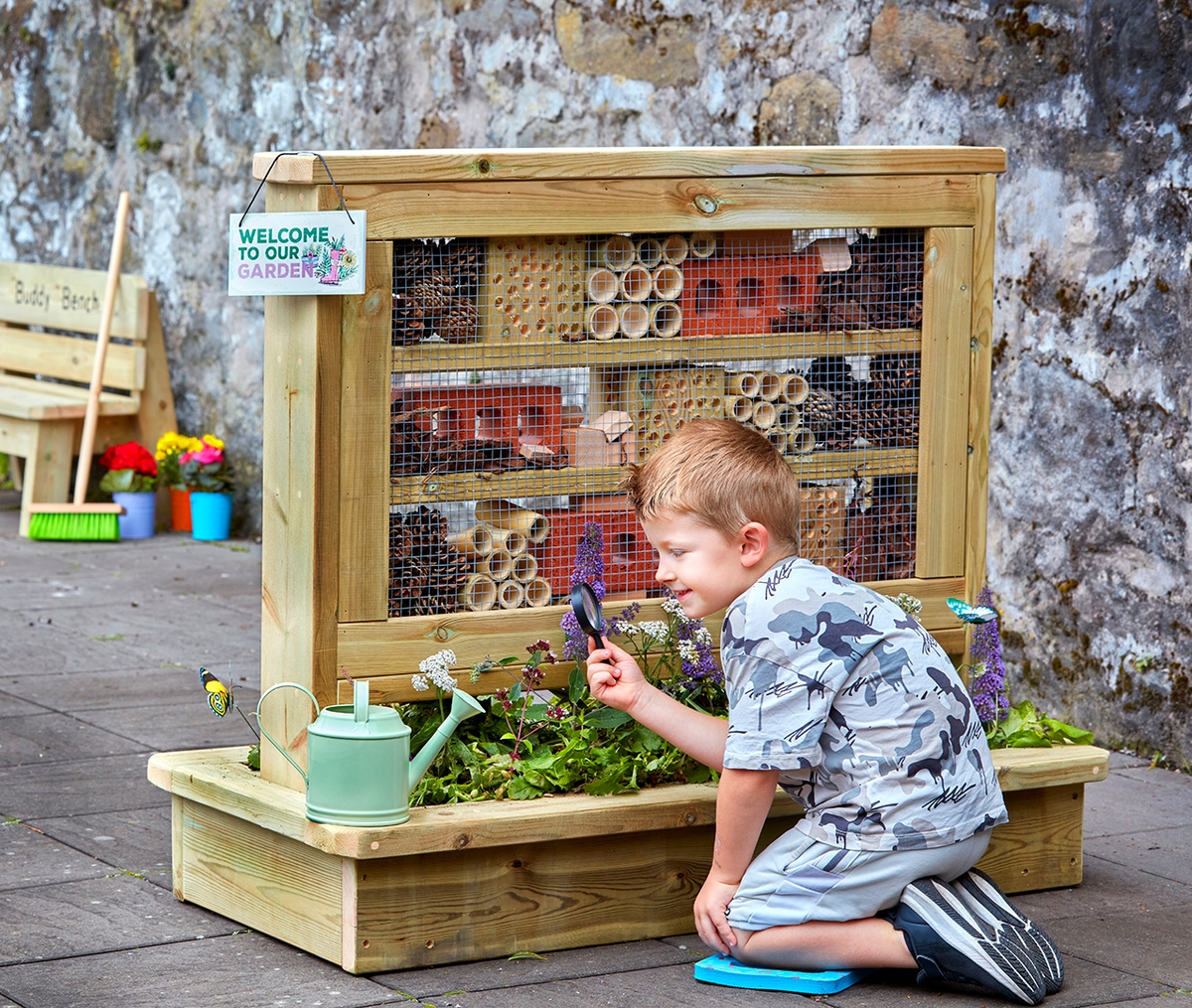 Millhouse Outdoor Bug Hotel with Planter Base | LP00056126 | LDA Resources