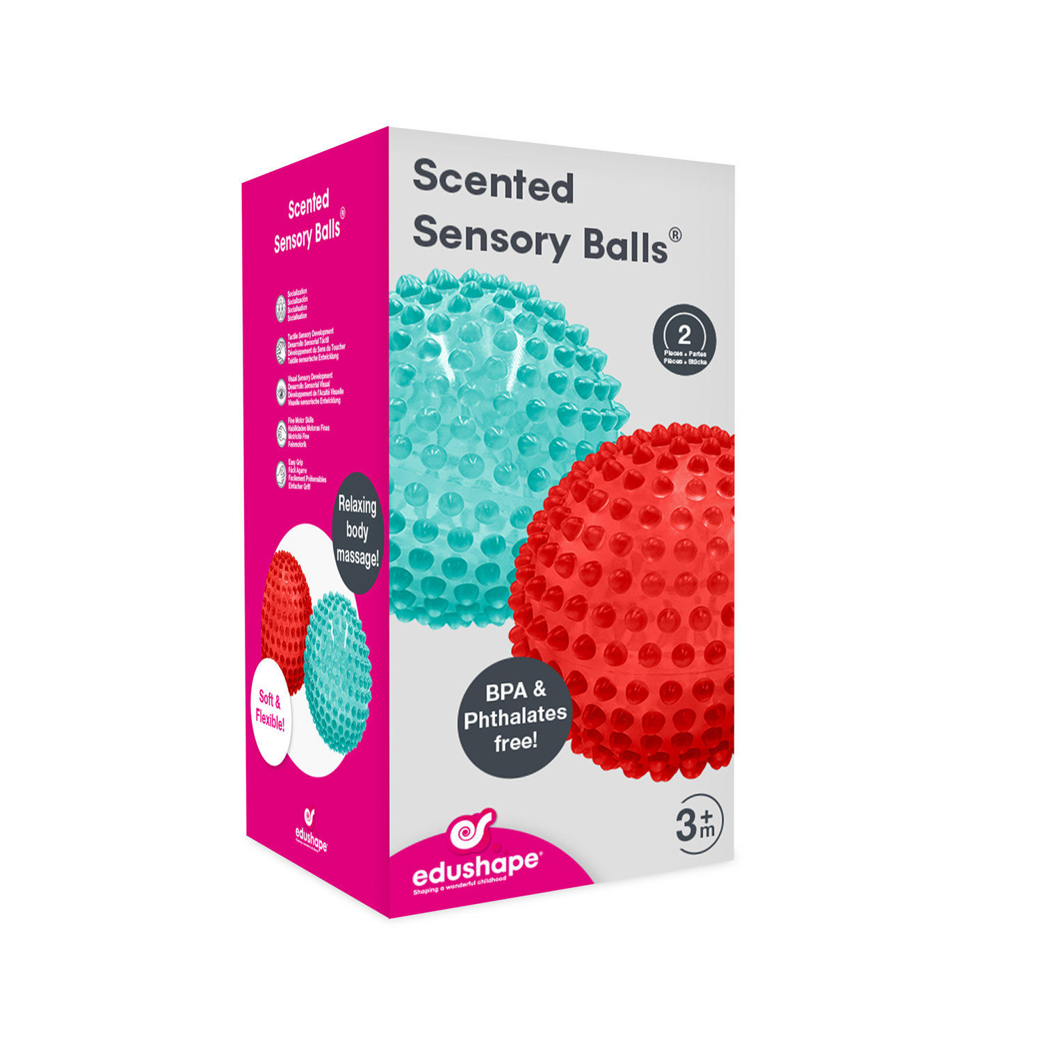 AP00056216 - edushape Scented Sensory Balls - Pack of 2 | AtoZ Supplies
