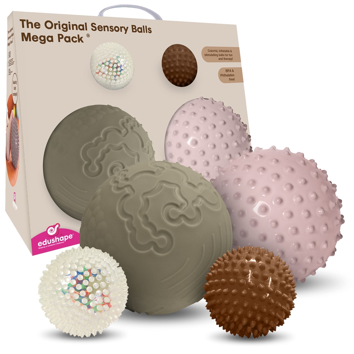 edushape Sensory Balls Mega Pack – Boho Chic | HP00056217 | Hope