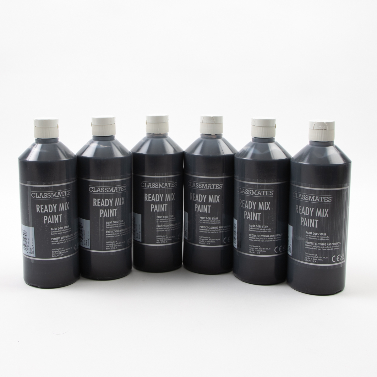 Classmates Ready Mixed Paint - Black - 500ml - Pack of 6 | HP00056667 ...