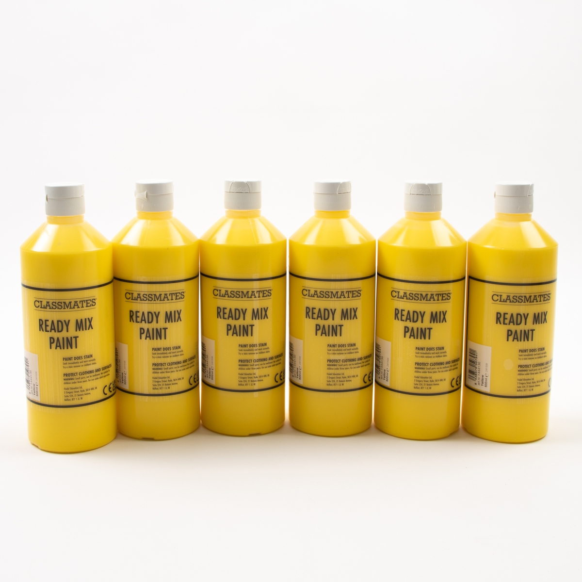 Classmates Ready Mixed Paint - Yellow - 500ml - Pack of 6 | AP00056668 ...