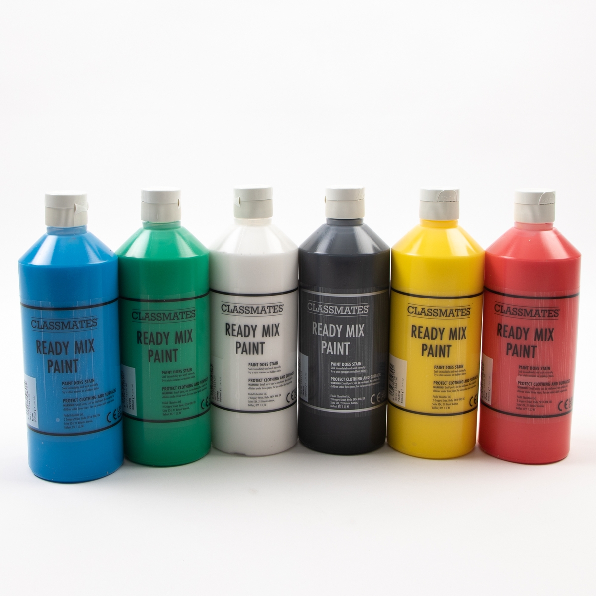 Classmates Ready Mixed Paint - Assorted - 500ml - Pack of 6 ...