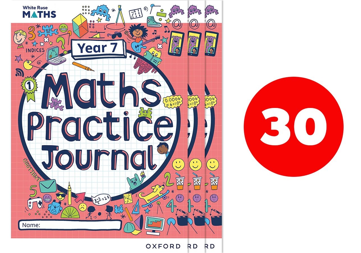 White Rose Maths Practice Journal - Year 7 | GP00056813 | GLS