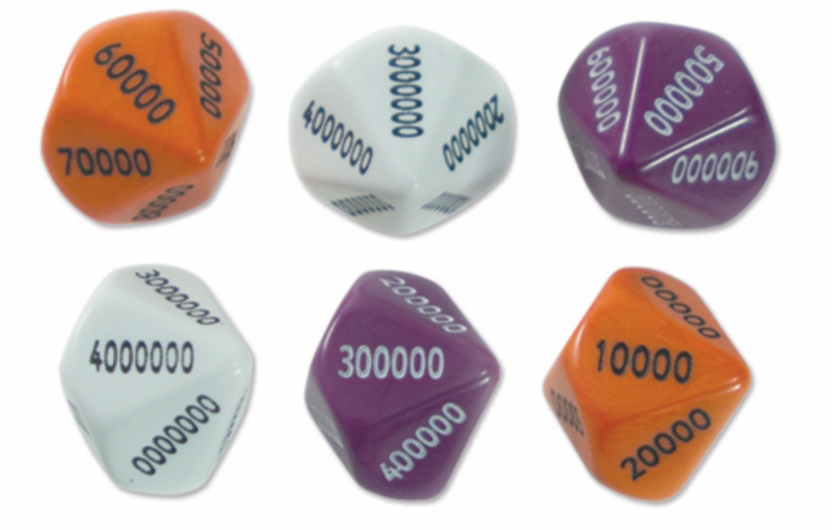 SPACERIGHT Place Value Dice - Millions - Pack of 30 | CP00056817 ...
