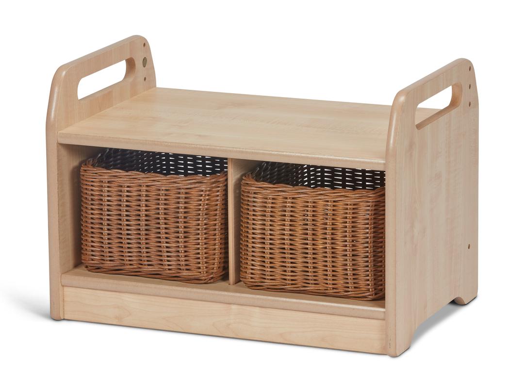 Millhouse Under 2s Low Level Storage Bench with Baskets | HP00057072 | Hope