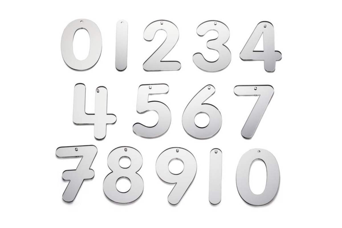 Commotion Mirror Numbers 0-9 - Small - Pack of 14 | LP00057124 | LDA ...