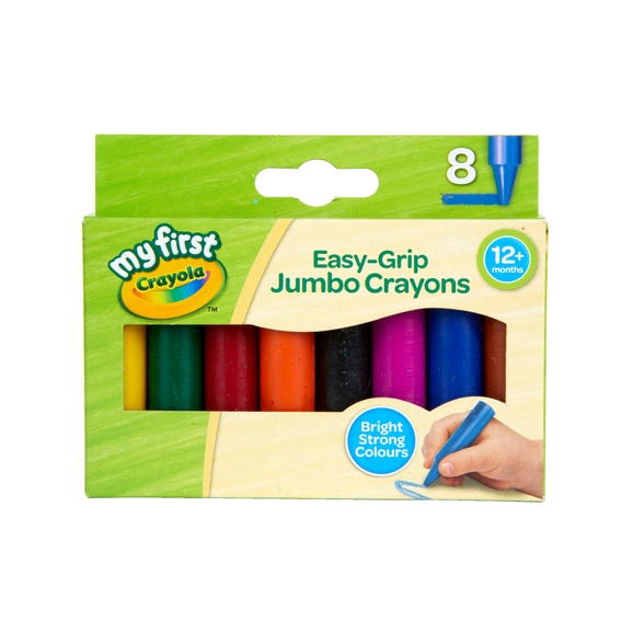 Triangle Crayons CRAYOLA MyFirst Jumbo Crayons - Assorted Colours (Pack ...