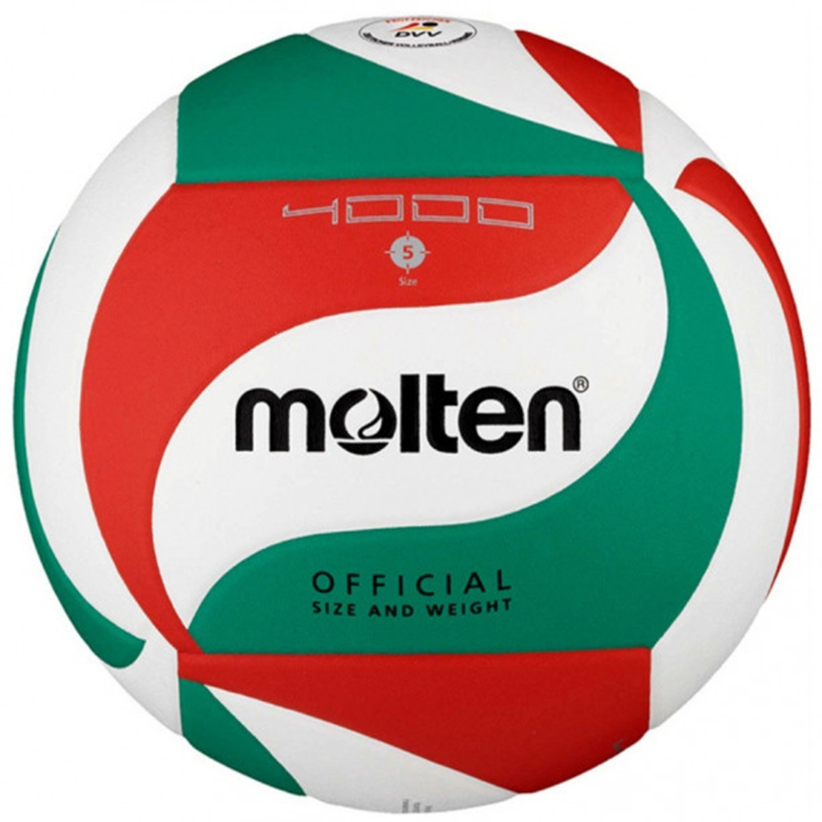 Molten V5M4000 FIVB Artificial Laminated Leather Volleyball - White ...