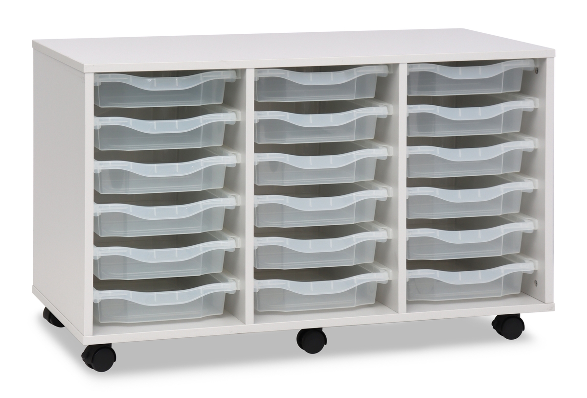 Grey 18 Tray Triple Column Tray Unit | CP00059137 | Findel International
