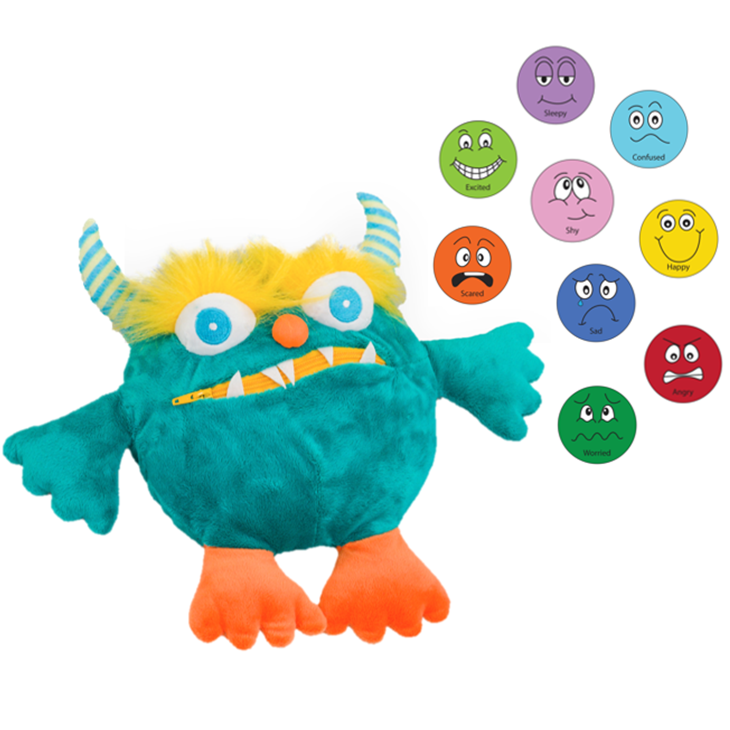 AP00059240 - Fred the Worry Monster & Emotion Discs | AtoZ Supplies