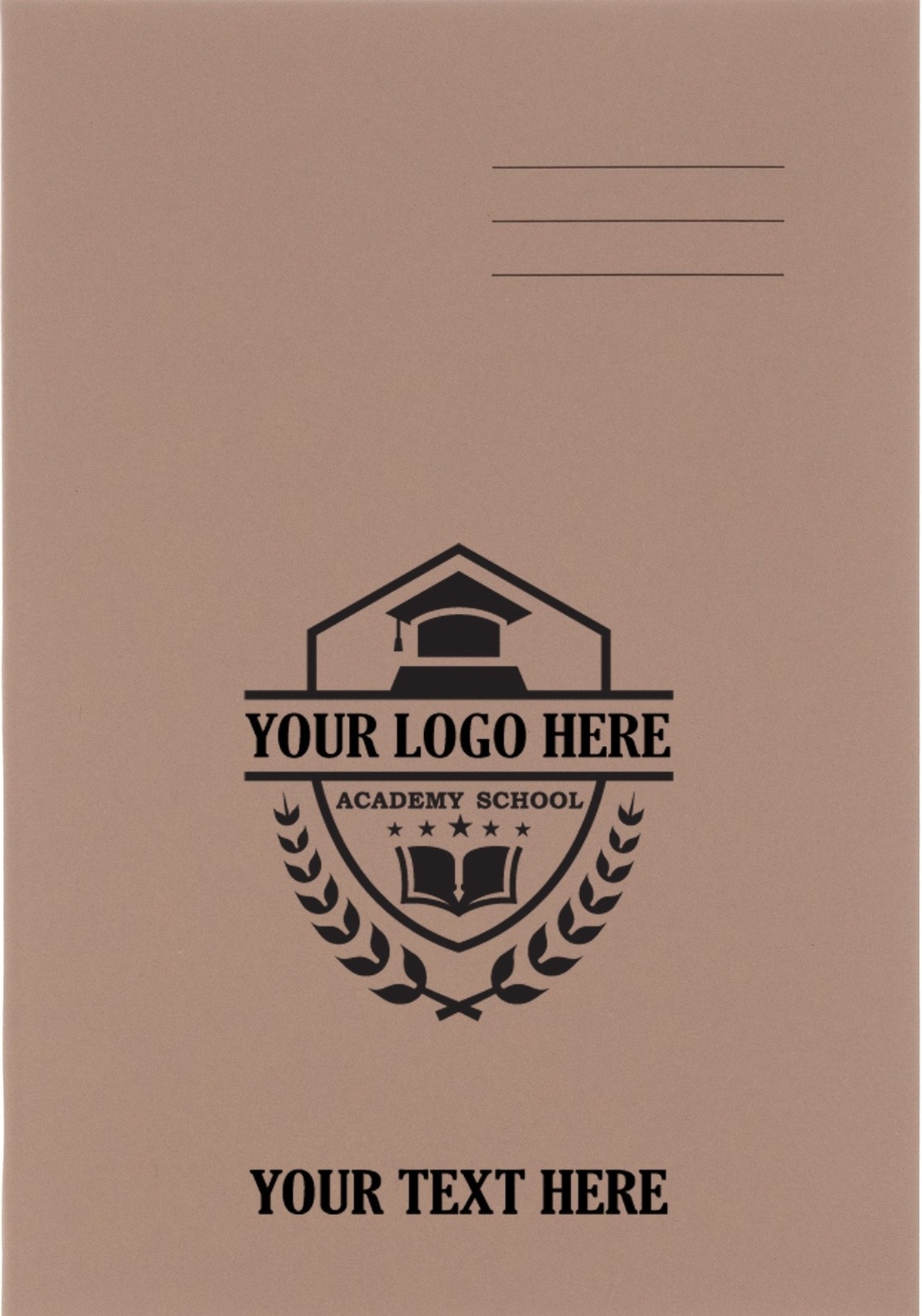 Personalised - Classmates A4 Exercise Book 64 Page, Plain, Buff - Pack ...