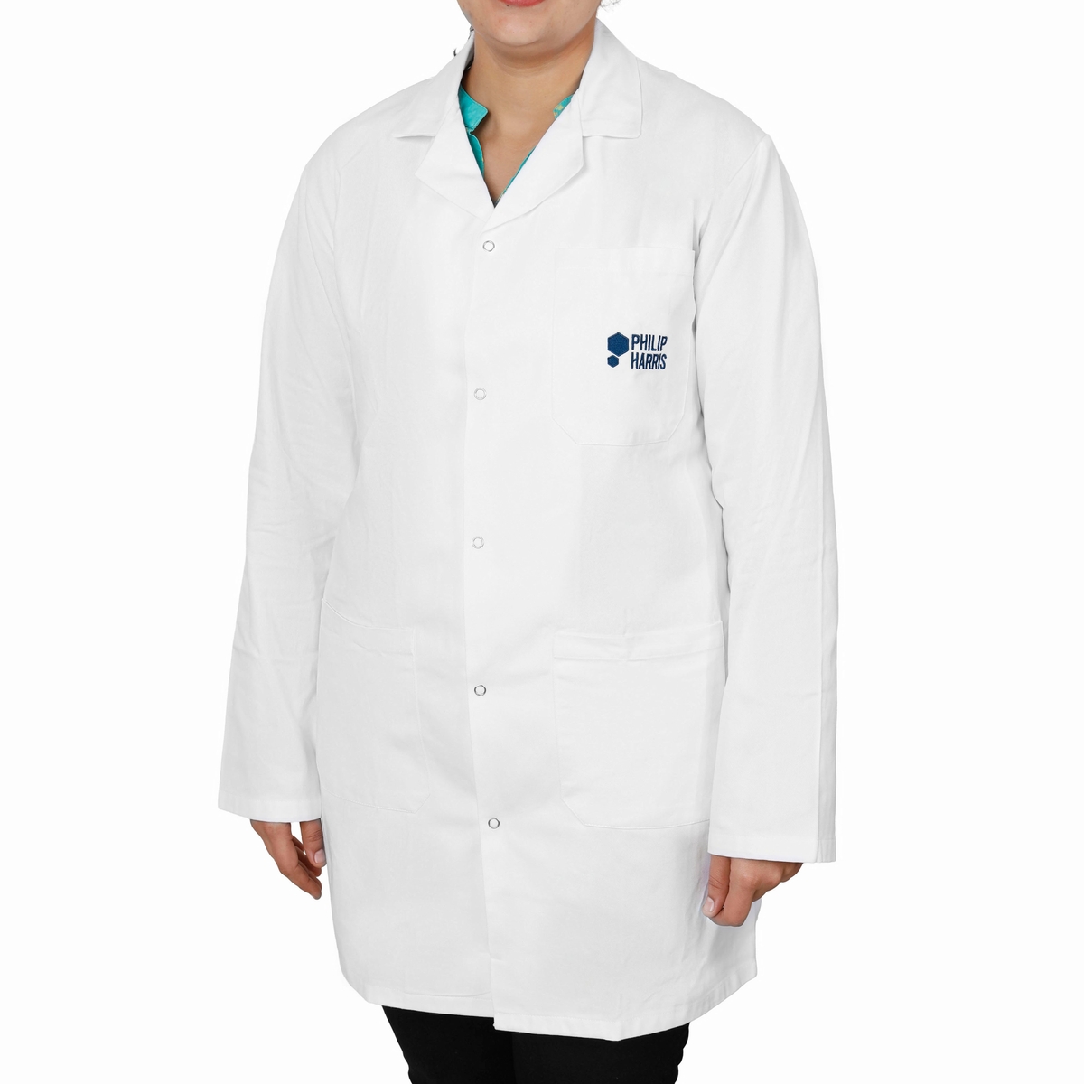 Philip Harris Unisex Lab Coat - White - Large | PP00059801 | Philip Harris