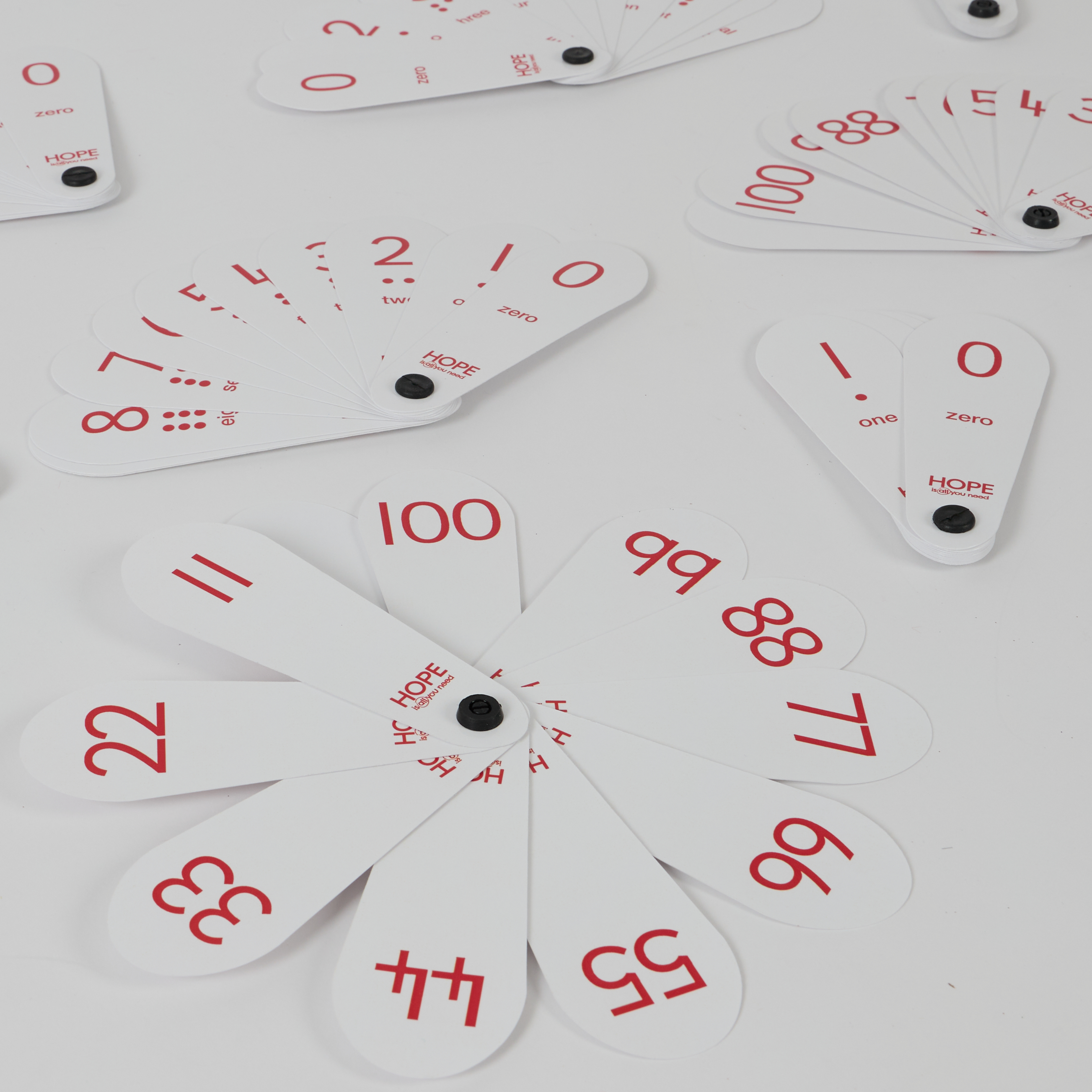 CP00060001 - Double Sided Number Fans Pack of 10 from Hope Education ...