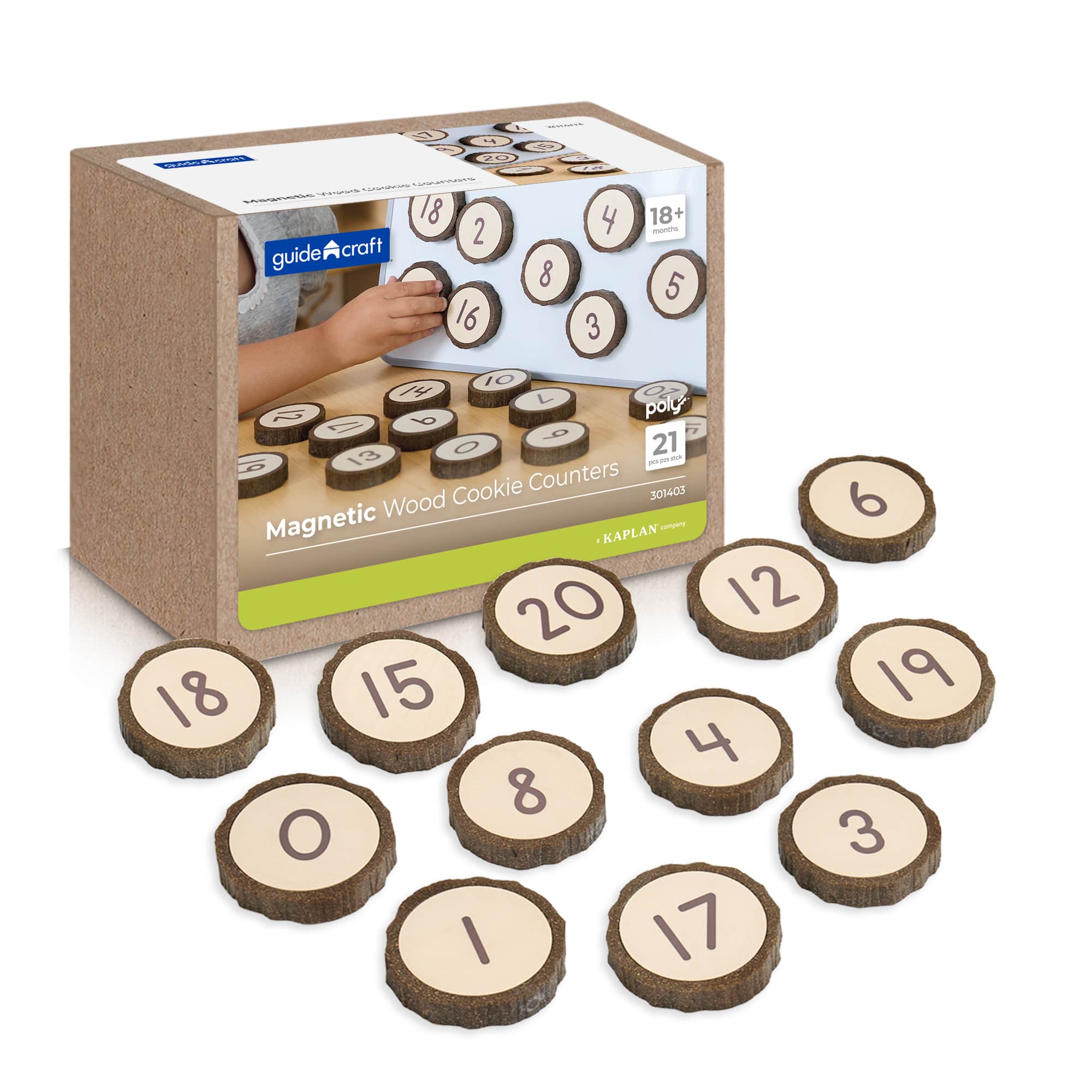 CP00060026 - Guidecraft Magnetic Wood Cookie Counters | Findel ...