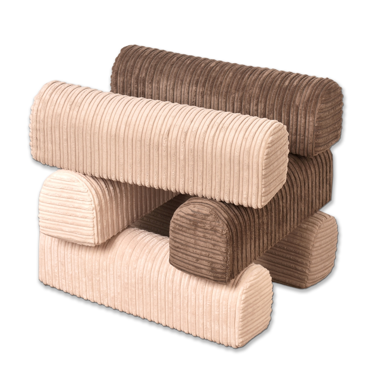 Neutral Foam Stacking Rolls from Hope Education - 6 Piece Set ...