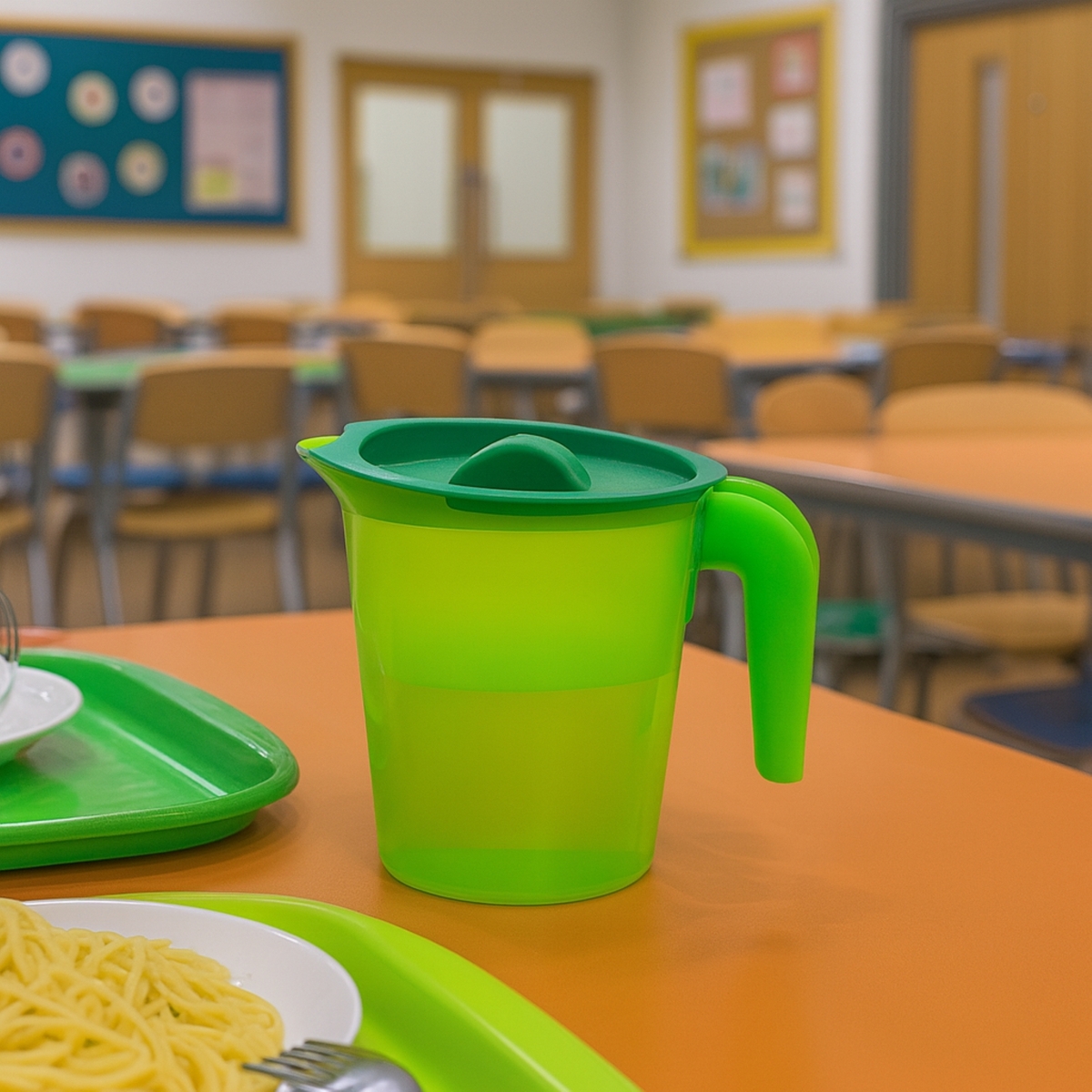 500ml Green Frosted Translucent Jug with Lid | CP00060405 | Findel ...