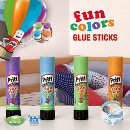 Pritt Glue Stick - 43g - Pack of 34 + 4x11g Fun Colours FREE ...
