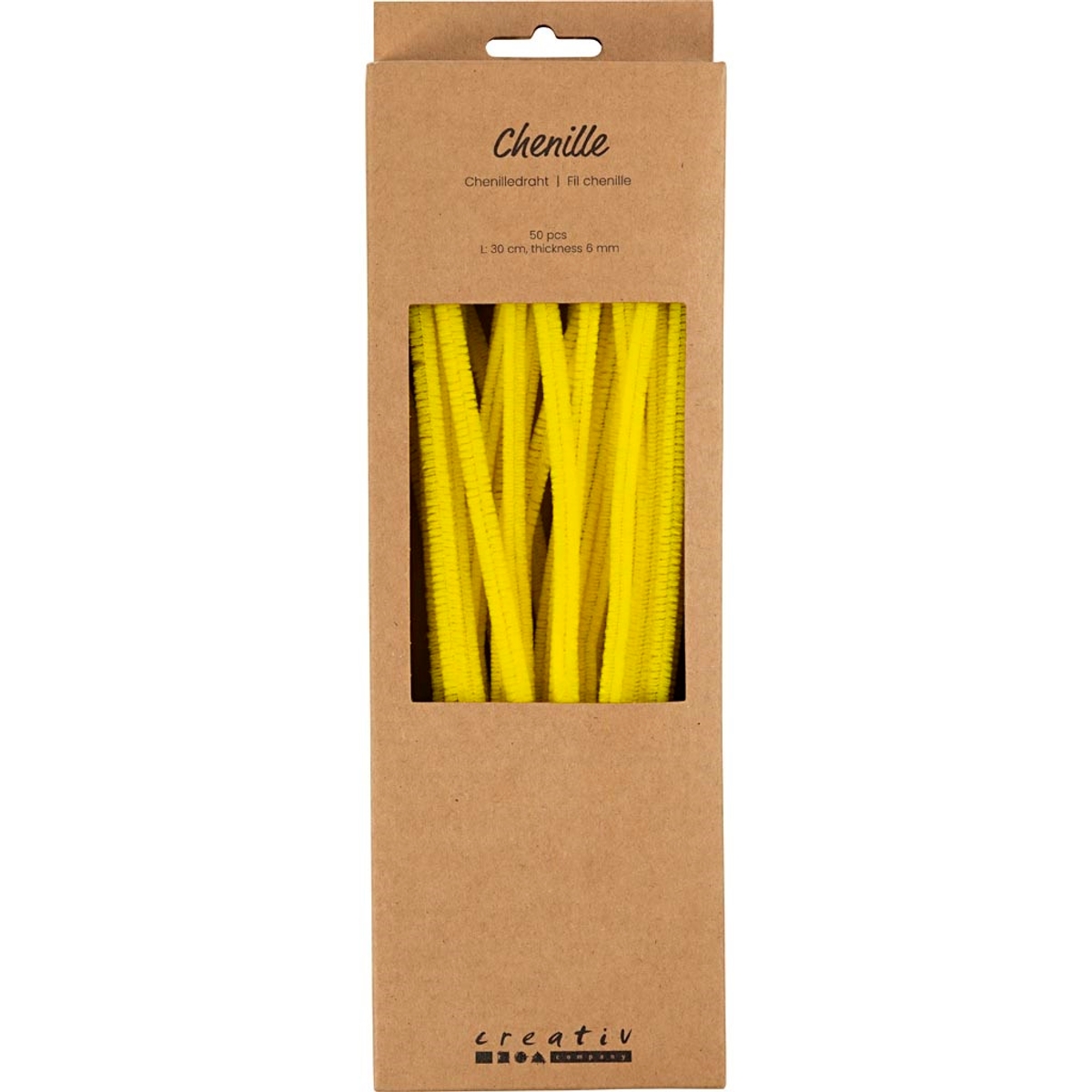 Yellow Pipe Cleaners - 30cm - Pack of 50 | CP00061225 | Findel ...