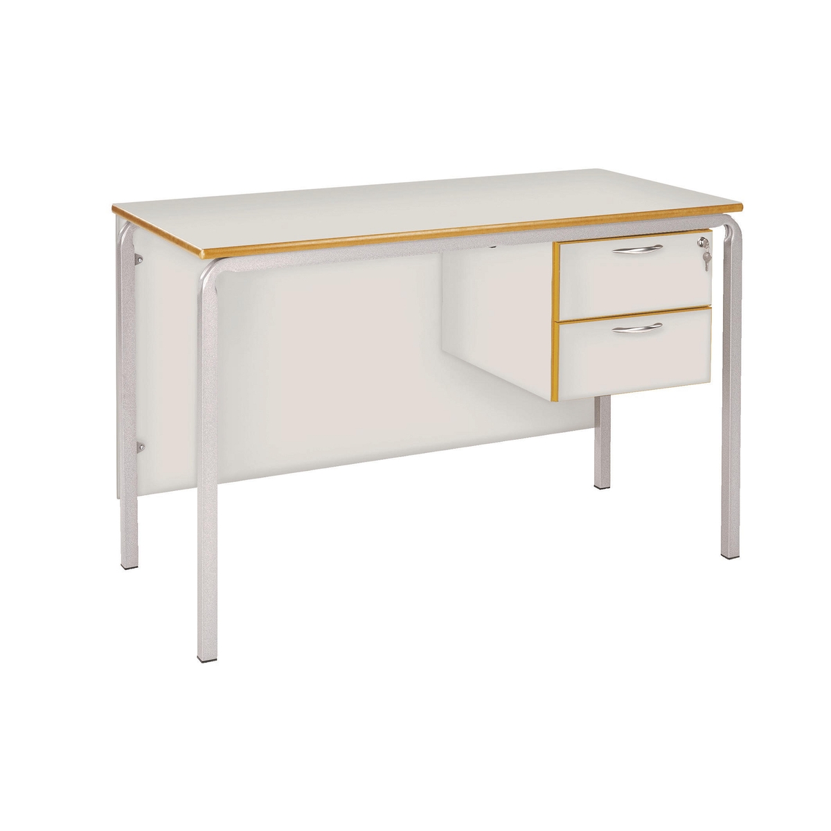 Metalliform Rectangular Crushed Bent Teachers Table - 1200 x 600 x ...
