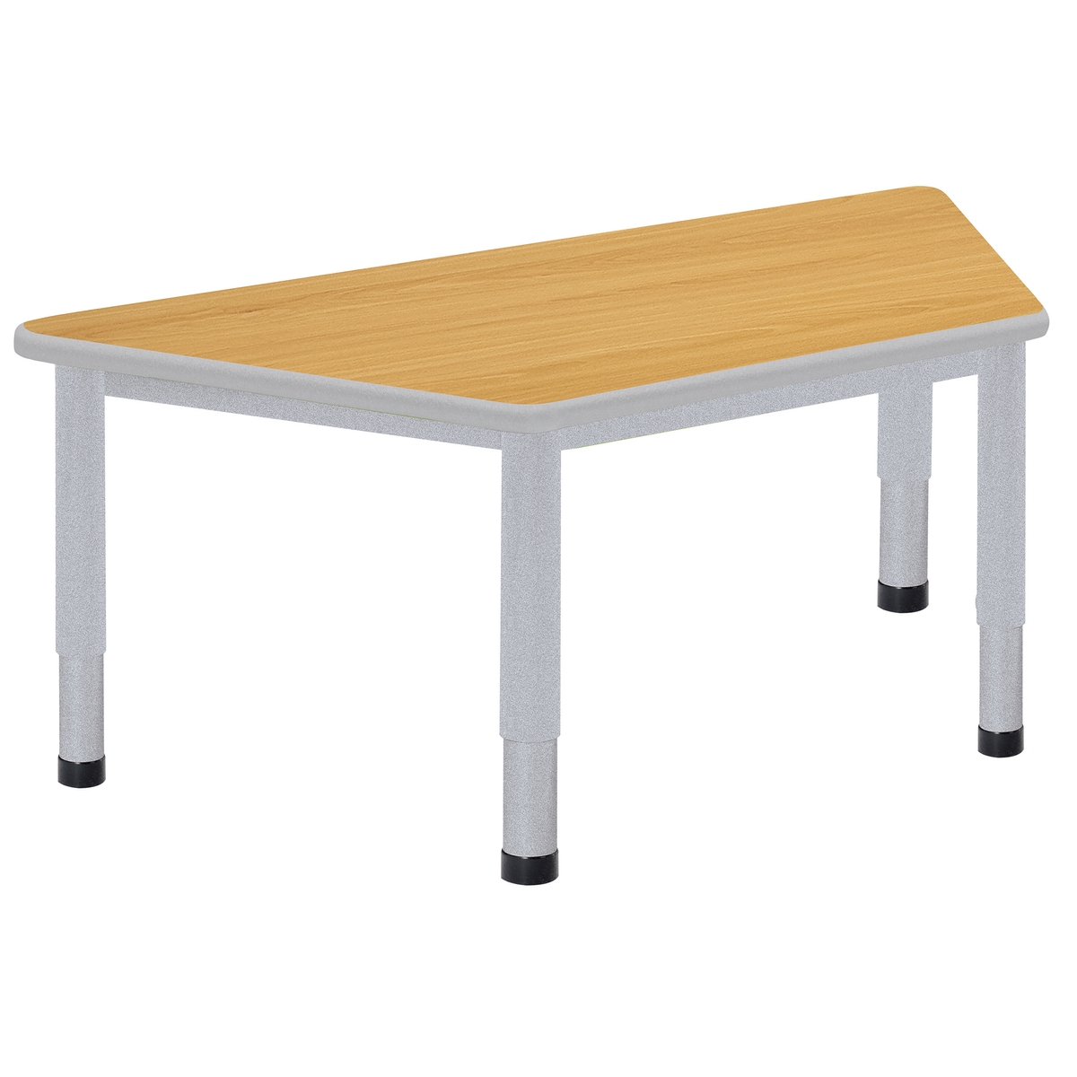 Harlequin Trapezoidal Height Adjustable Steel Classroom Table - 1200 x ...