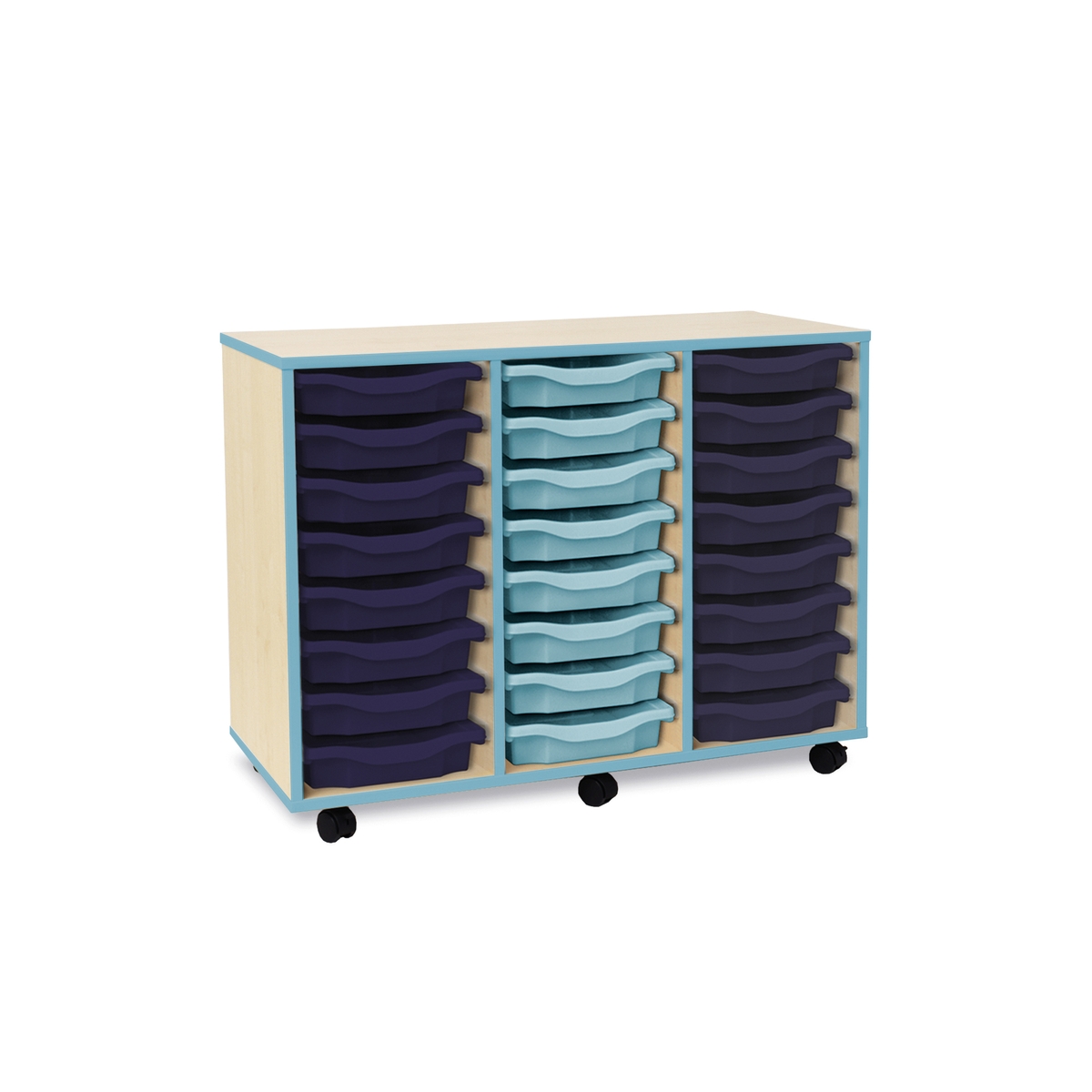Jewel Tray Storage Unit with 24 shallow Trays - Blue | CP051482AA ...