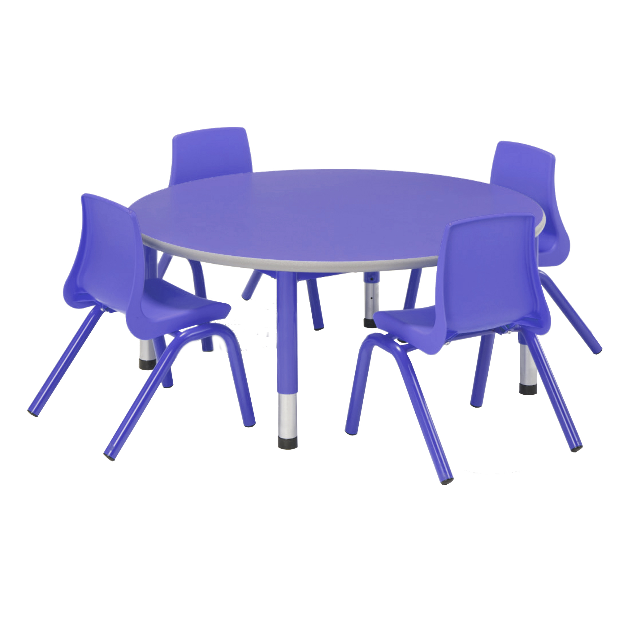Harlequin Circular Bundle 4 Chairs Preschool Purple